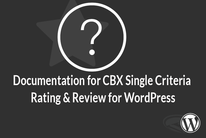 Documentation for CBX 5 Star Rating & Review for WordPress | Codeboxr