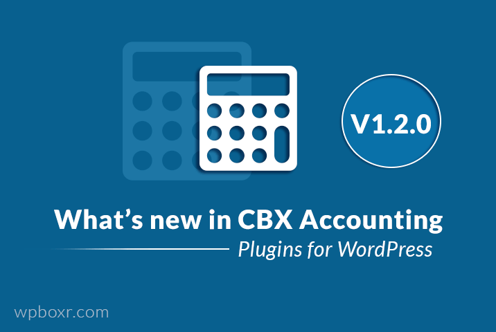 What's new in CBX Accounting V1.2.0 | Codeboxr